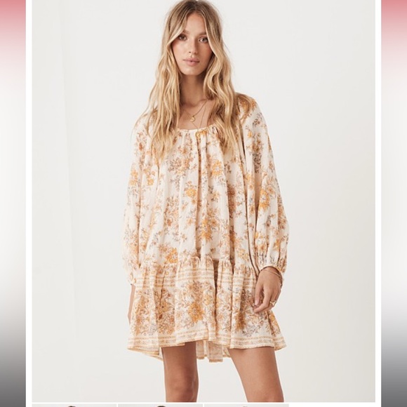 Spell | Dresses | Spell Meadowland Linen Tunic Dress Cream Nwt | Poshmark